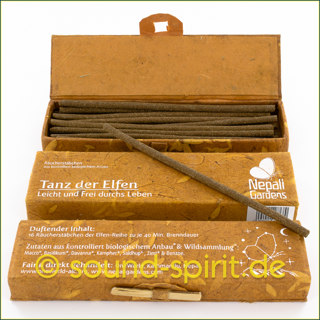 Bio-Räucherstäbchen Nepal Tanz der Elfen im Sound-Spirit Shop | Seit 1993